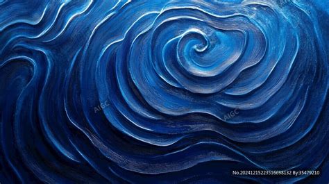 Ai创作图3d印花旋涡背景 意境漩涡线条图案纹理 蓝色抽象意境 蓝色波纹壁纸 螺旋现代装饰画纹理 波浪壁纸壁画肌理 蓝色玛瑙石艺术背景 流动的蓝色肌理 波浪纹理设计气势磅礴 蓝色流体创意抽象画