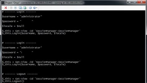 Using Project Onyx To Find The Equivalent Powercli Script To Achieve Tasks Done In The Vsphere
