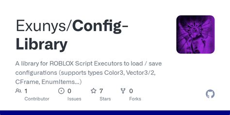 Github Exunysconfig Library A Library For Roblox Script Executors