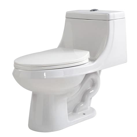 ANZZI Odin 1 Piece 1 28 GPF Dual Flush Elongated Toilet In White T1