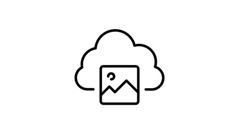 Cloud Computing Outline Icon Animation Transparent Background Stock Video At Vecteezy