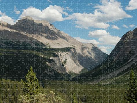Icefields Parkway Below Sunwapta Pass Jigsaw Puzzle By John Elk Iii