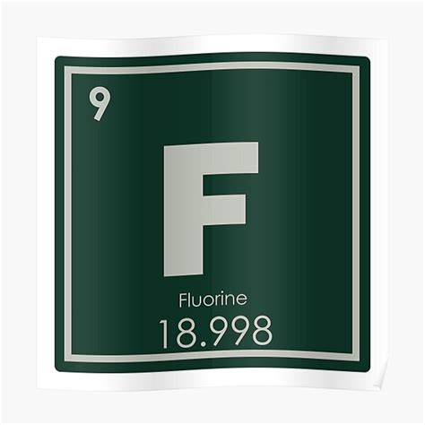 Fluorine Posters Redbubble