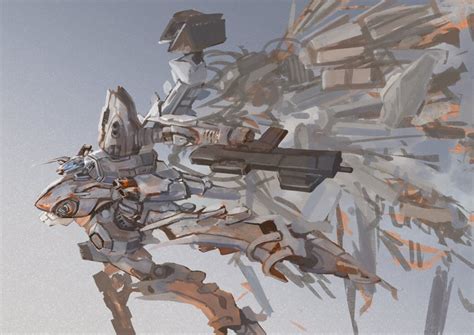 White Glint And Vanguard Overed Boost Armored Core And 1 More Drawn