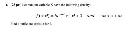 solved 1 25pts let random variable x have the following