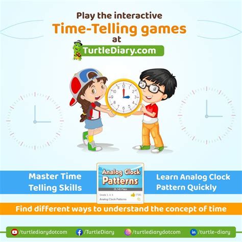 Analog Clock Patterns Telling Time Game Telling Time Games