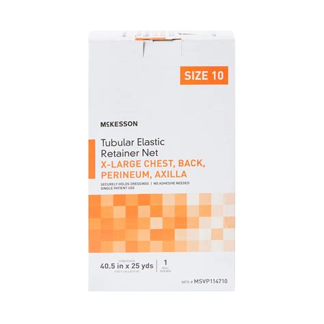 Mckesson Tubular Elastic Retainer Net Size 10 Dressing 405 Inch X 25