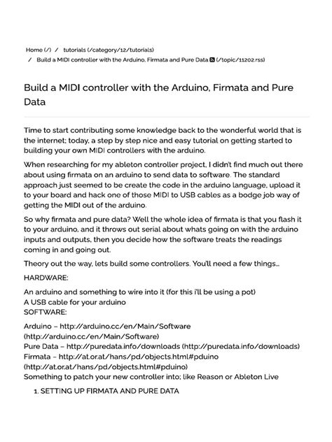 Pure Data Et Arduino Pdf