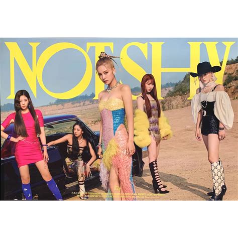 Itzy Not Shy Album Official Poster Ver A Kpop Usa
