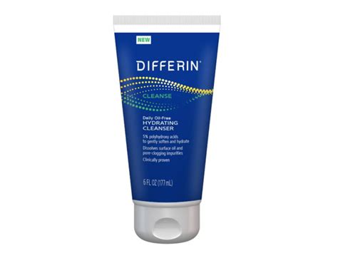 Differin Daily Hydrating Face Cleanser Oil Free 6 Fl Oz177 Ml