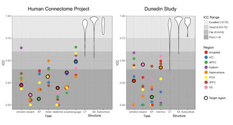 Test Retest Reliabilities Of Region Wise Activation Measures In 11 Download Scientific Diagram