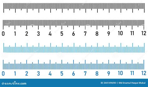 Ruler Scale Measure Line Sign Vector Illustration Ruler With A Scale In Centimeters Stock
