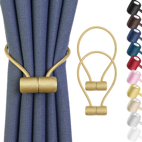 Remunkia Magnetic Curtain Tiebacks 2 Pack Curtain Tie