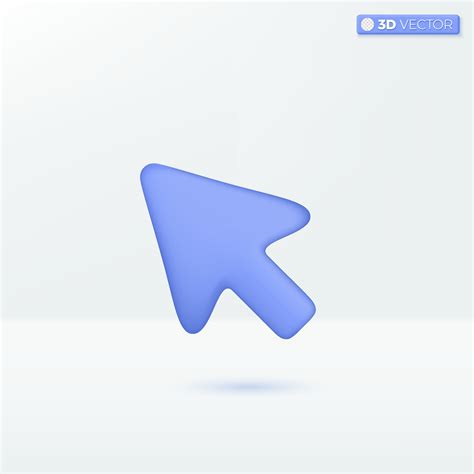 Arrow Pointer Icon Symbols Computer Interface Touching Mouse Cursor Direction Concept D