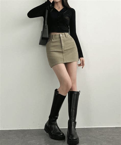 기장선택~2xl 포밍 데일리 코튼 미니 스커트 7004 에이블리