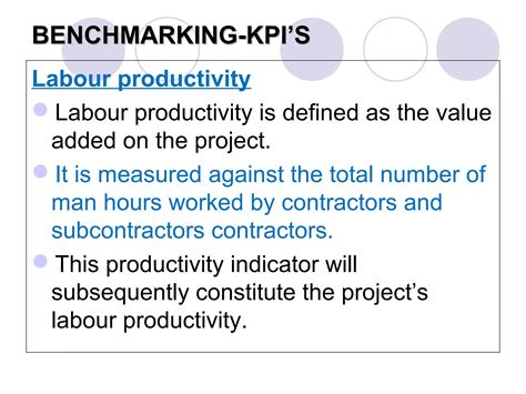 Benchmarking Kpis Ppt