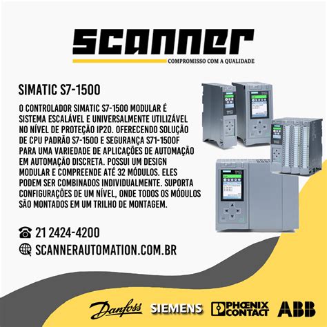 simatic s7 1500 o s71500 é um scanner automation