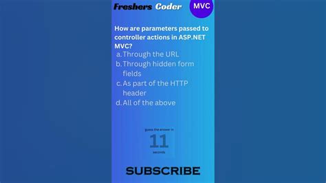 Mvc Quiz Parameters Passed To Controller Actions In Asp Net Mvc Youtube