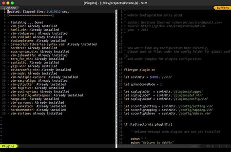 Webvim Is A Vim Distribution For Javascript And Web Development Rvim