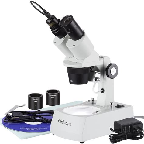 Amscope Se305 Compact Multi Lens Binocular Stereo Microscope 10x 60x W