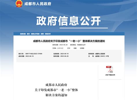 打造幸福样本城市！成都市“一老一小”整体解决方案来了！养老服务体系建设