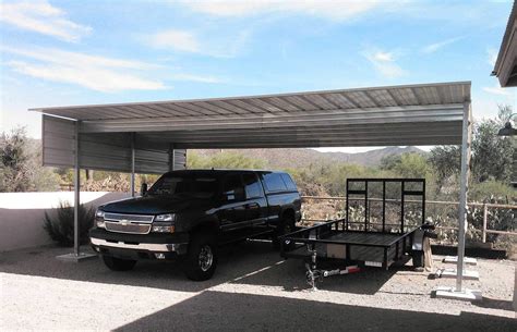 Single Slope Carport Kits Building A Patio Carport Steel Carports