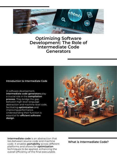 Slidesgo Optimizing Software Development The Role Of Intermediate Code Generators