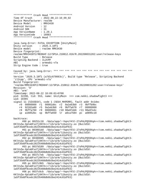 Mod Menu Crash 2022 08 22 10 09 02 Pdf Android Operating System Software Engineering