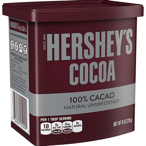 Hersheys Natural Unsweetened Cocoa Cacao Powder