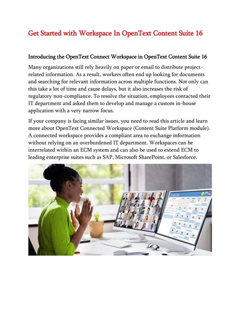 Ppt Get Started With Workspace In Opentext Content Suite 16 Powerpoint Presentation Id11942865