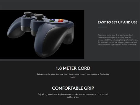 Logitech F310 Wired Gamepad Controller Console Like Layout 4 Switch D Pad Pc 940 000112 Shopee