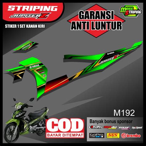 Jual Stiker Motor Jupiter Z Robot Striping Jupiter Robot Stiker Semi Full Bukan Decal Lis