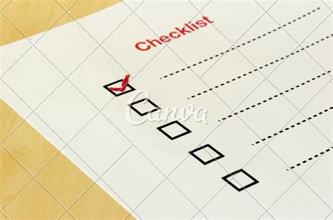 Checklist List Form With Check Boxes Photos By Canva