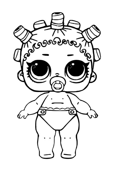 Desenhos De Lol Surprise Bebê Bonita Para Colorir E Imprimir