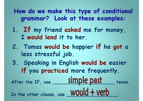 Second Conditional English ESL Powerpoints