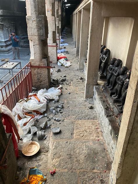 Tamil Nadu 63 Idols Vandalized At Ancient Avinashi Lingeshwar Temple