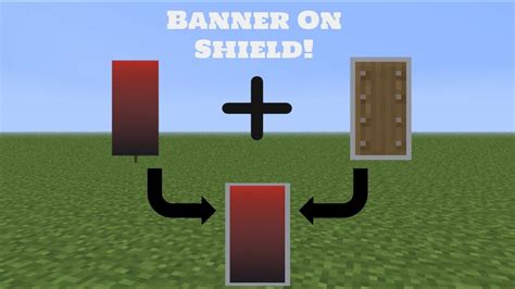 How To Put A Banner On A Shield In Minecraft Tutorial Java Youtube