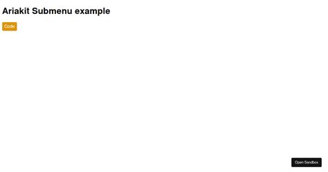 Ariakit Submenu Example Codesandbox