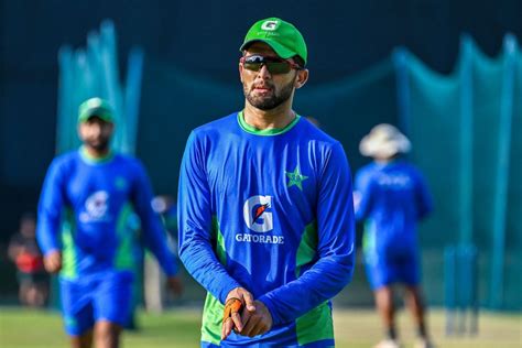 Shaheen Shah Afridi Looks On At Pakistans Net Session