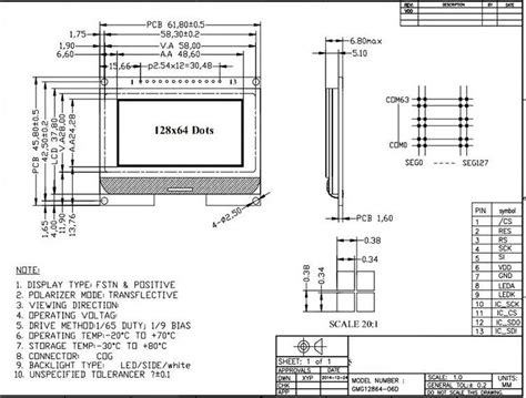 Монохромний дисплей Lcd 128×64 Spi St7565r 200 грн Інша електроніка