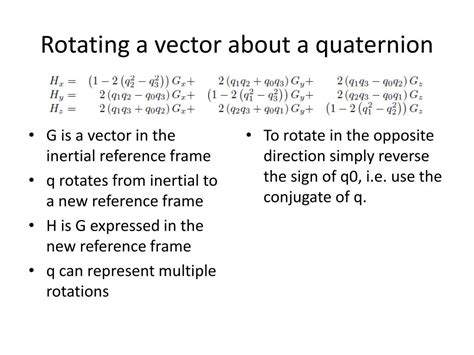 Ppt Quaternion Rotations Powerpoint Presentation Free Download Id2442437