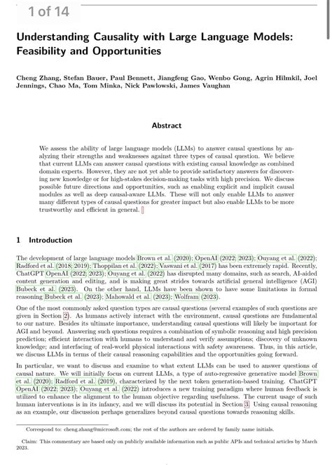 Cheng Zhang On Linkedin Gpt4 Llms Causality Research Ai