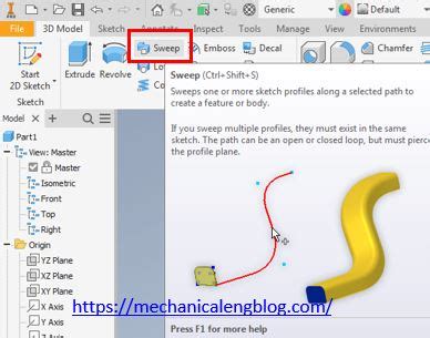 Inventor Sweep Command Tutorial Mechanicaleng Blog Inventor Sweep Command Tutorial Mechanicaleng Blog