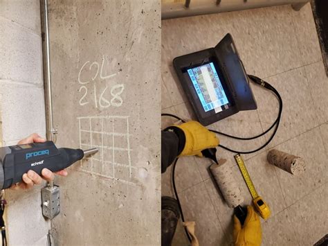Non Destructive Evaluation Of Concrete Strength For Rehabilitation Fprimec Solutions Inc