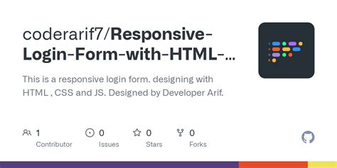 Responsive Login Form With HTML CSS And JavaScript Index Html At Main