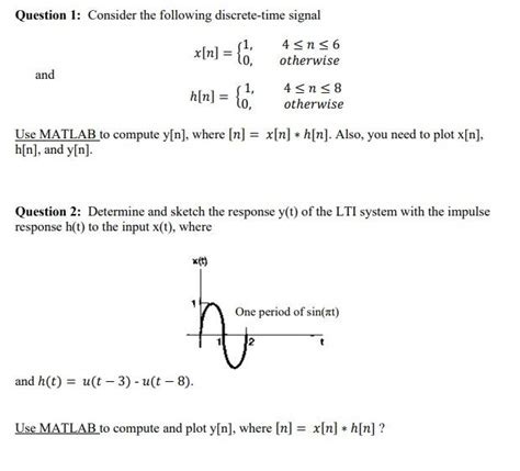 Solved Question Consider The Following Discrete Time Chegg Com