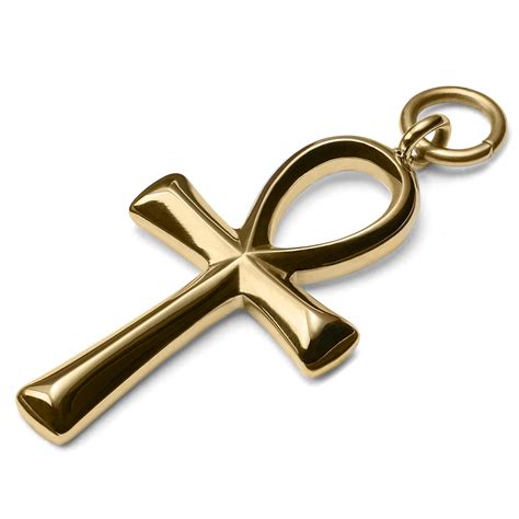 Pendentif Ankh En Titane Doré En Stock Lucleon