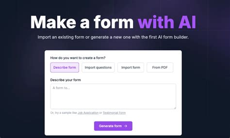 Best Ai Form Generators Top 10 Ai Form Creators