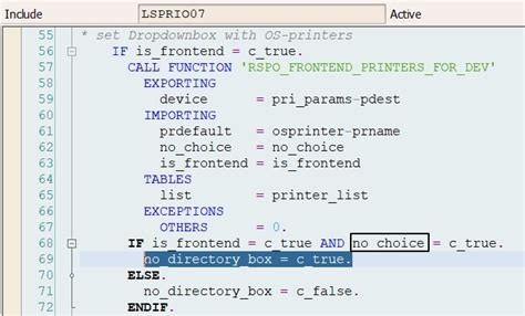 SAP ABAP Central No Device Selection At Print Screen List Popup Window