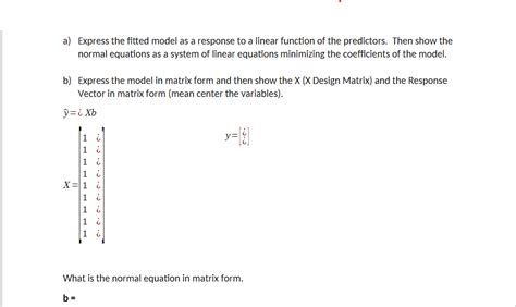 Problem Points Multiple Linear Regression An Chegg